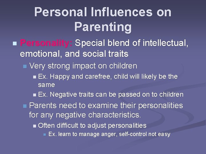 Parenting Styles Parenting Styles We are all different