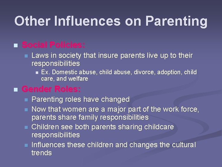 Parenting Styles Parenting Styles We are all different