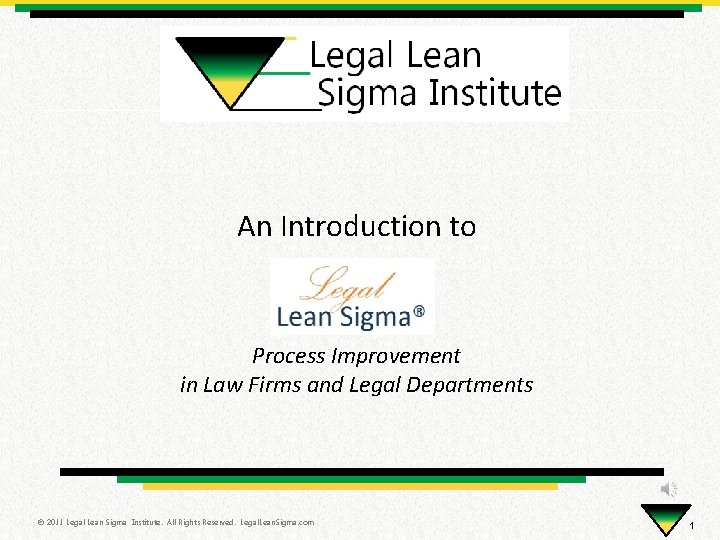 An Introduction to Process Improvement in Law Firms