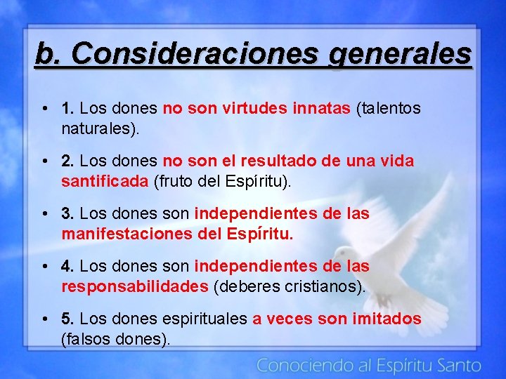 Clase 15 Dones espirituales Repaso clase anterior V