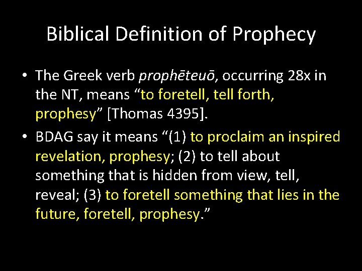 The Characteristics of True Prophets Biblical Definition of