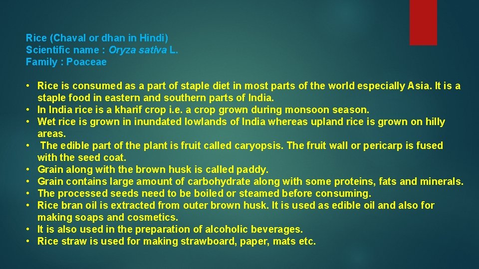 Plant Resource Utilization B Sc III Botany Paper