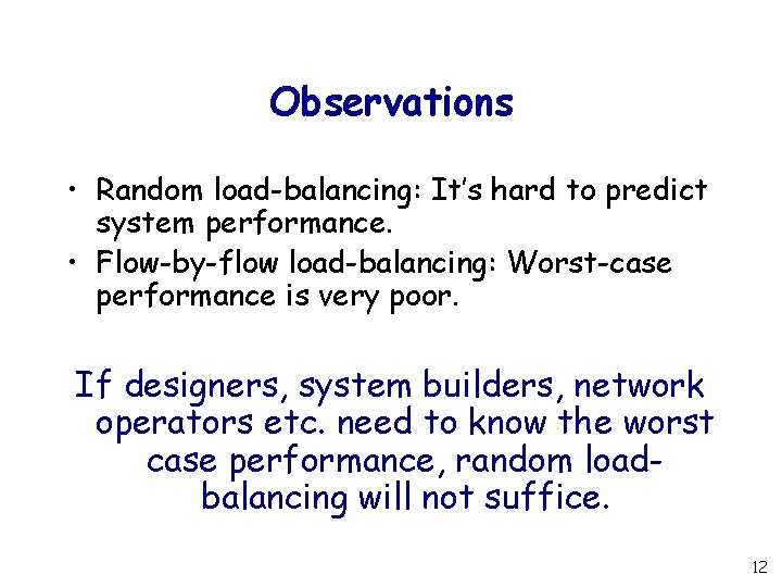 Building big router from lots of little routers