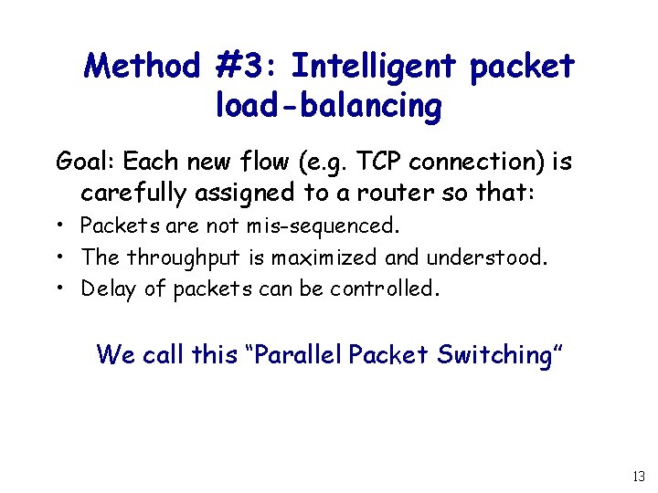 Building big router from lots of little routers