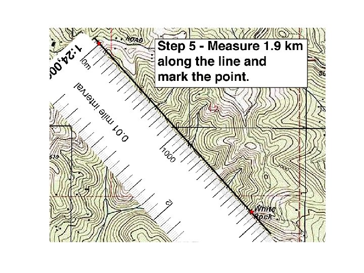 Plotting a bearing on your map Castle Rock
