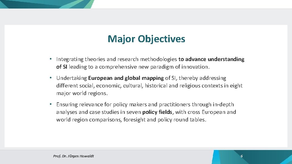Social innovation Global Trends and Policy of the