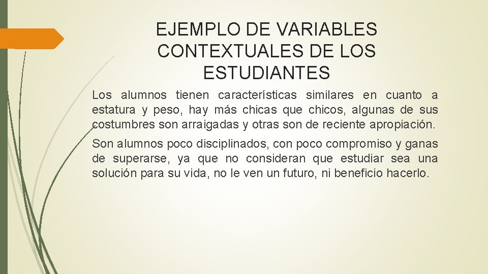 EJEMPLO DE ARGUMENTACIN DE EVIDENCIA DE APRENDIZAJE CONTEXTO