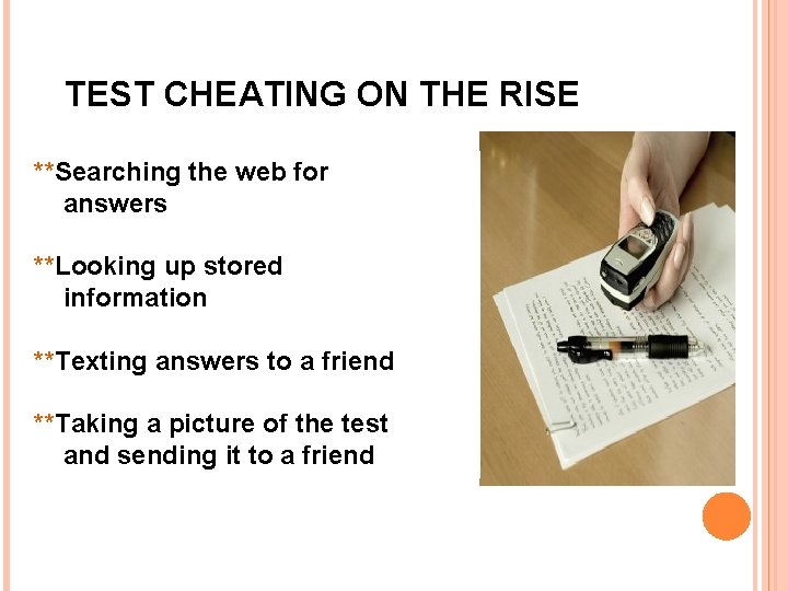 THE NEGATIVE EFFECTS OF STUDENTS USING CELL PHONES