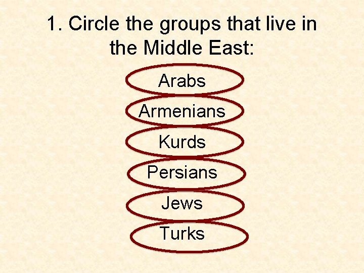 Media Constructions of the Middle East Power Point