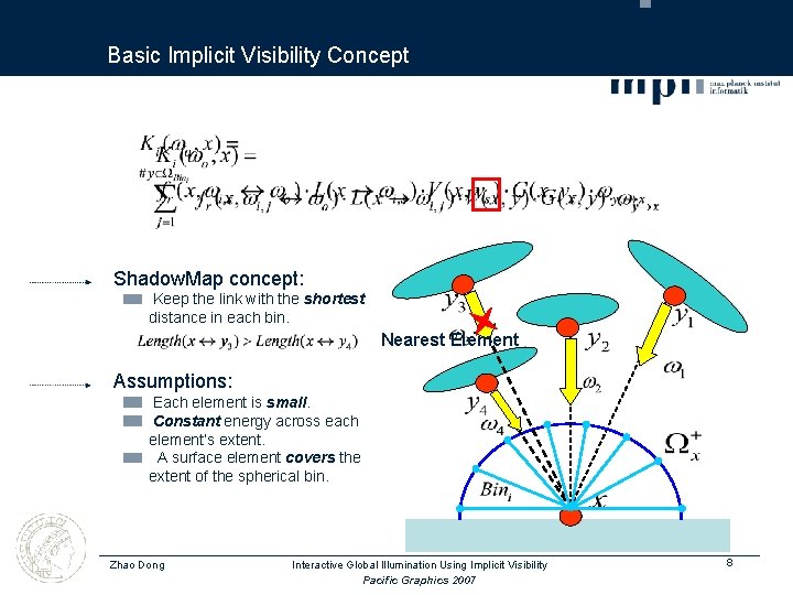 Interactive Global Illumination Using Implicit Visibility Zhao Dong