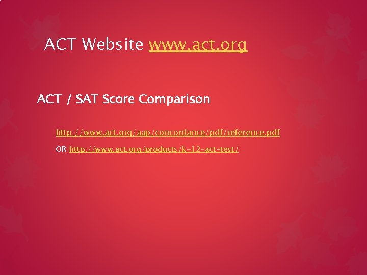 Using ACT Resources for Strategic Planning English III