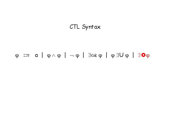 Model Checking Lecture 2 ModelChecking Problem I S