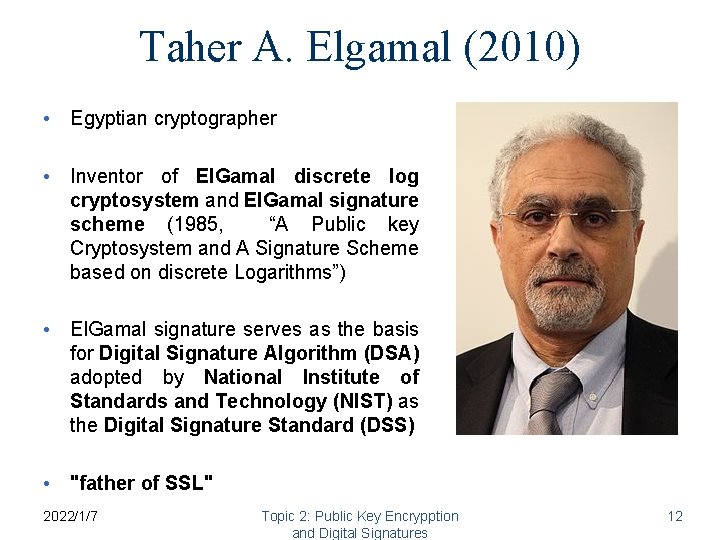 Network Security Topic 2 Public Key Encryption and