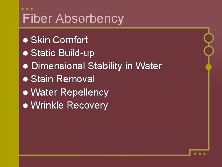 Fiber Characteristics Chapter 2 Fiber Sources l Natural