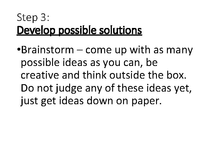 Tech 7 Six Step Design Process What is