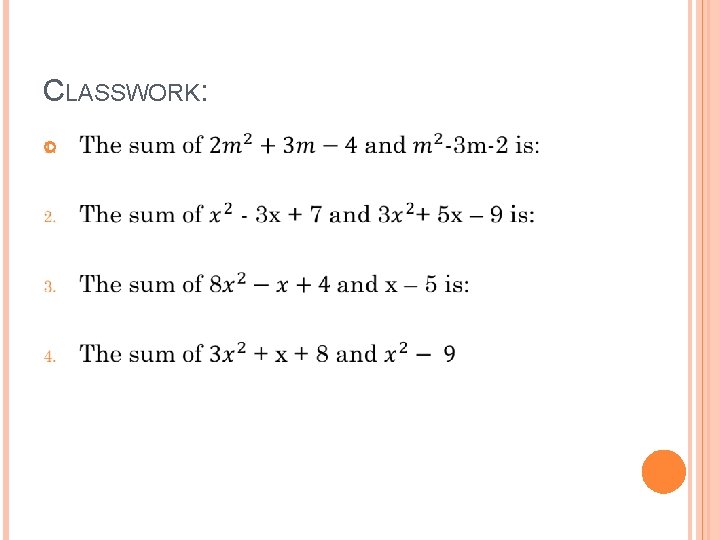 AIM HOW DO WE ADD AND SUBTRACT MONOMIALS