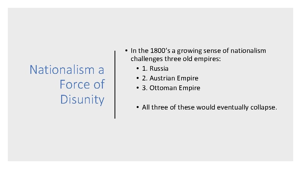 German Unification Nationalism Nationalism Is the belief that