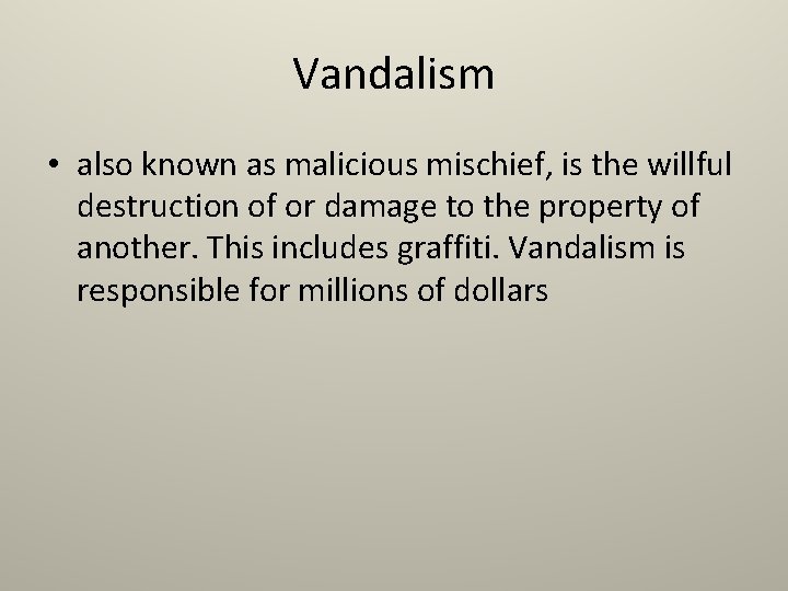 Criminology Unit 3 Nature Extent and Punishment Arson