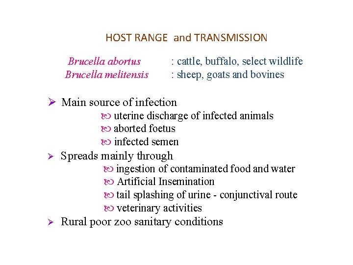 BRUCELLOSIS 1 Brucellosis is an infectious and important