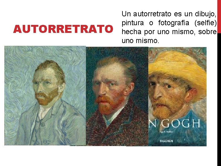 RETRATO AUTORRETRATO Y Objetivo observar y comparar autorretratos