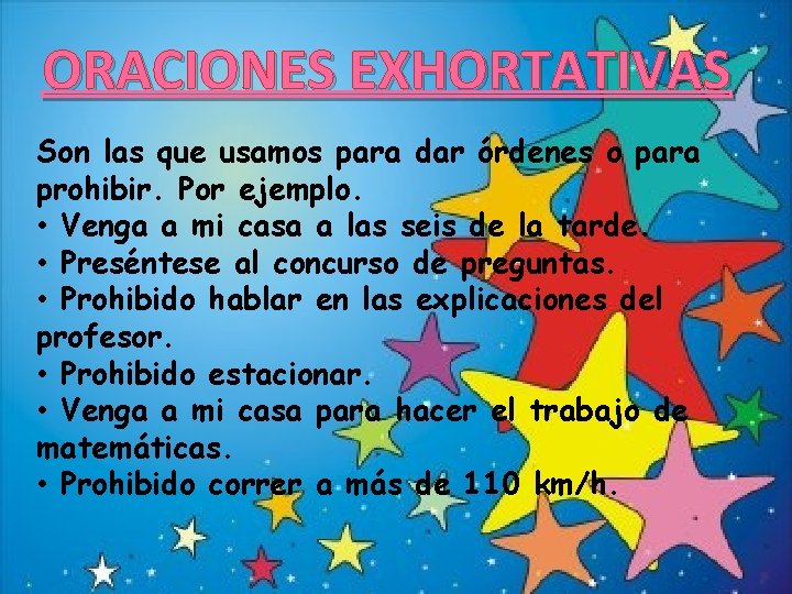 CLASES DE ORACIONES LAS ORACIONES Y LA INTENCIN