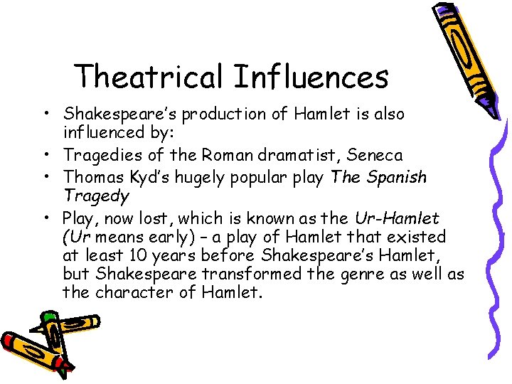 Hamlet by William Shakespeare Introduction General Background 1600
