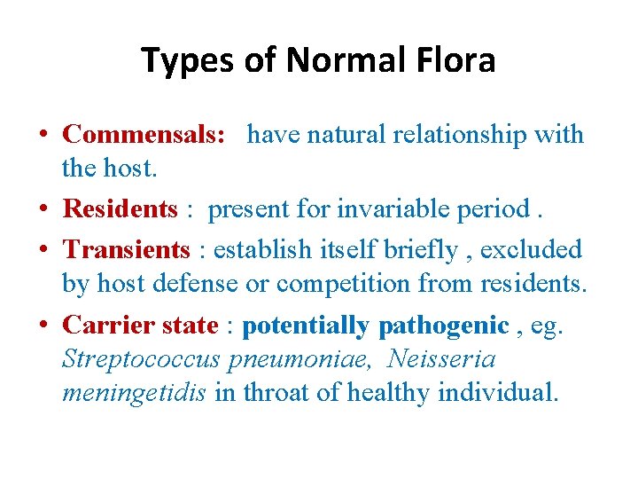 Normal Flora PROF HANAN HABIB PROF A M