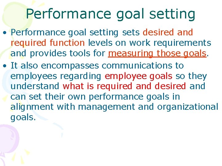 Performance Goal SettingIII By Uttam Acharya NASC Issues