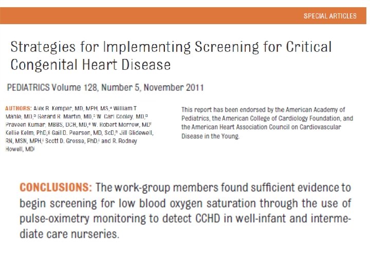 Screening newborn babies for CCHD using pulse oximetry