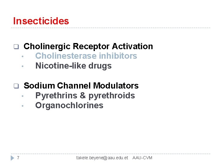 Objectives q Be familiar with major categories of