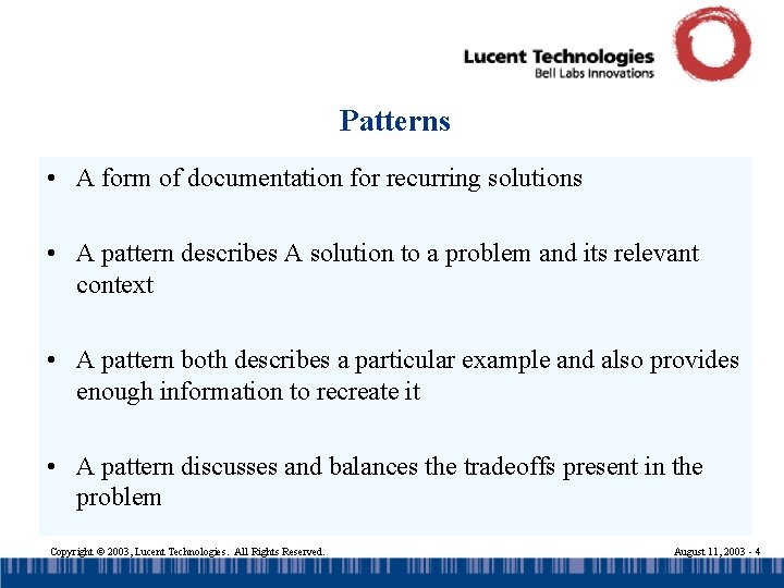 A Telephone Switching System A Pattern Language Robert