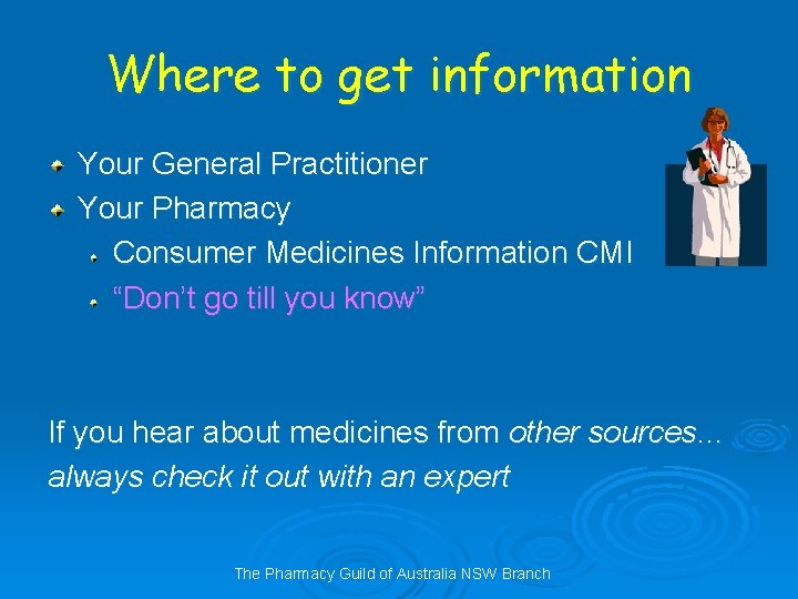Medicines for Consumers Best Practice at Home The