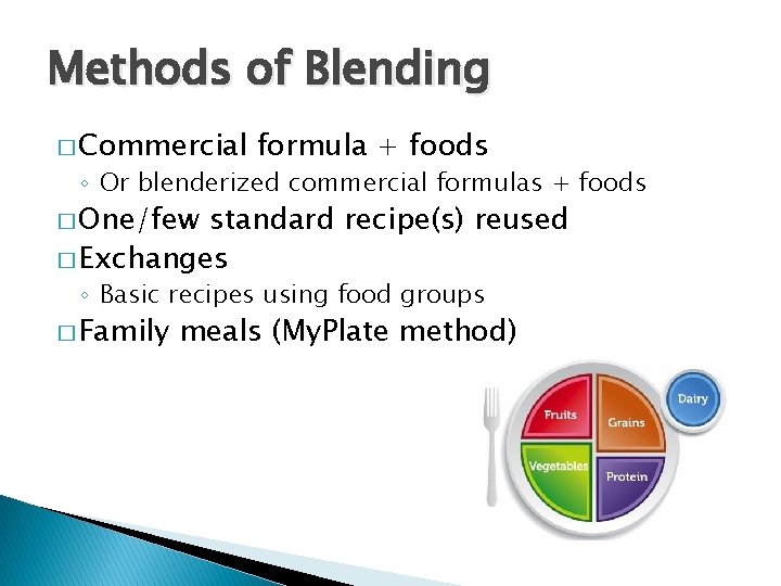 Blenderized Tube Feeding more than just a fad