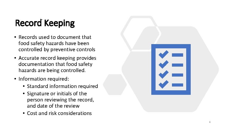Introduction to Preventive Controls GMPs Records Recalls Amanda