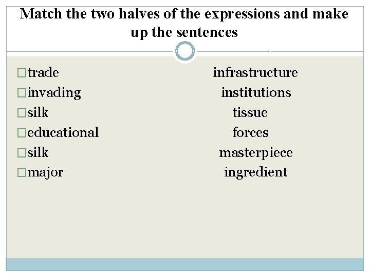THE MINOR PLANET SAMARKAND VOCABULARY Destroy Witness Ash