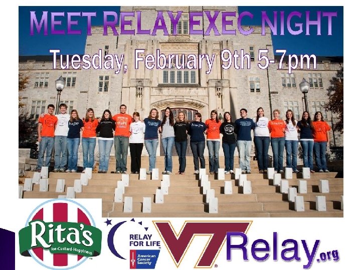 VIRGINIA TECH RELAY FOR LIFE TEAM CAPTAINS MEETING