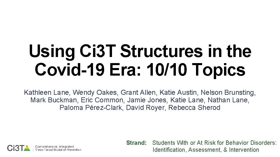 Using Ci 3 T Structures in the Covid19