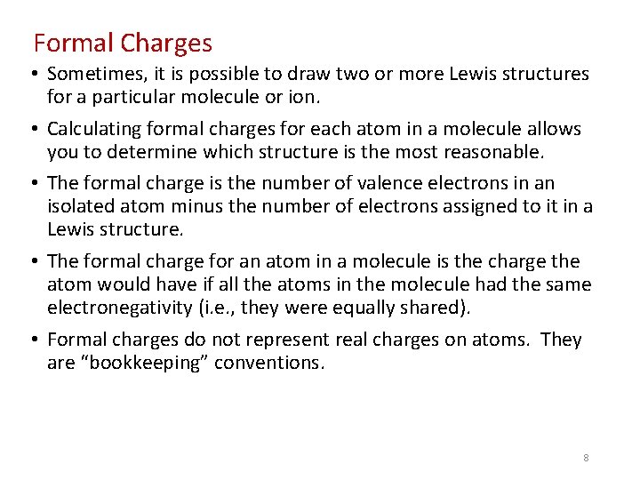 Chapter 8 Concepts of Chemical Bonding 8 5