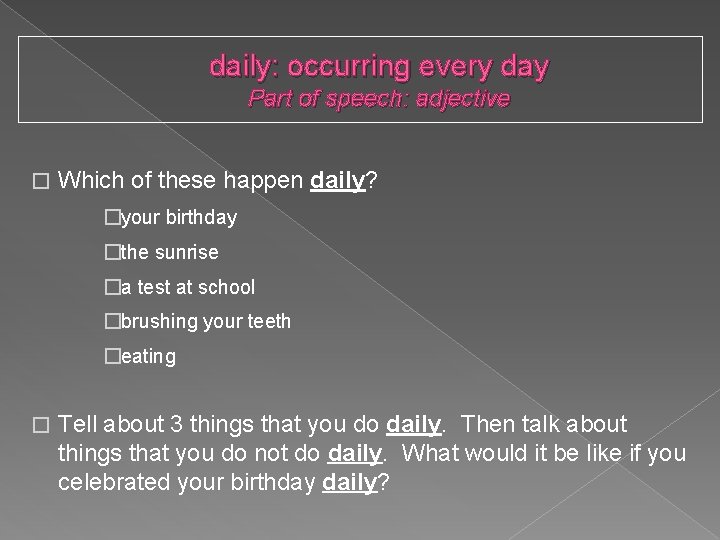 Word of the Day Week of December 10