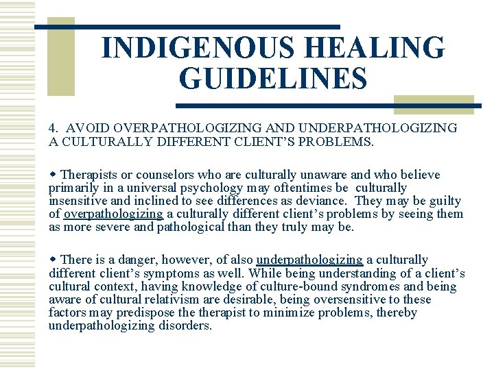 CHAPTER 10 NONWESTERN INDIGENOUS METHODS OF HEALING IMPLICATIONS
