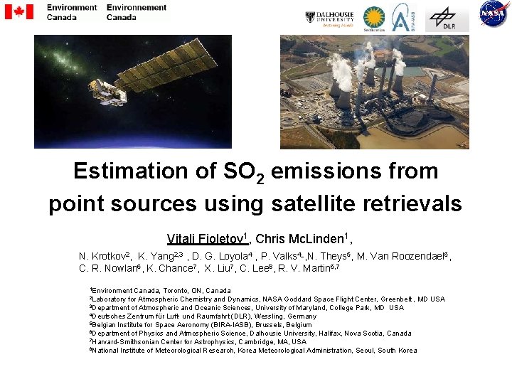 Estimation of SO 2 emissions from point sources