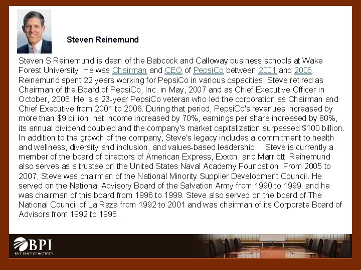 Senior Executive Board Meeting Tuesday October 27 2009