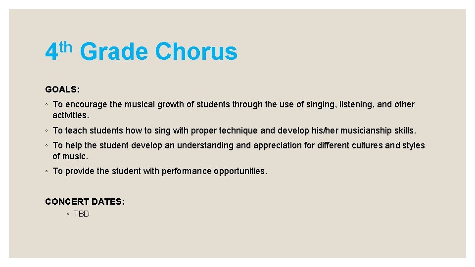 BACK TO SCHOOL NIGHT With Ms Larsen WELCOME