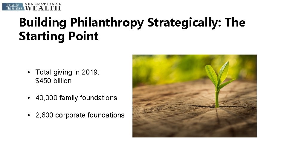 Building Philanthropy Strategically Robyn C Hullihan Senior Philanthropic