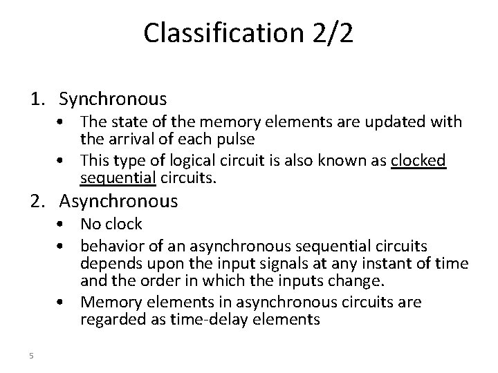 Synchronous Sequential Logic Part I Mantksal Tasarm BBM