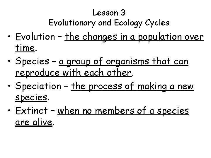 Chapter 1 Biology Investigating the Cycles of Life