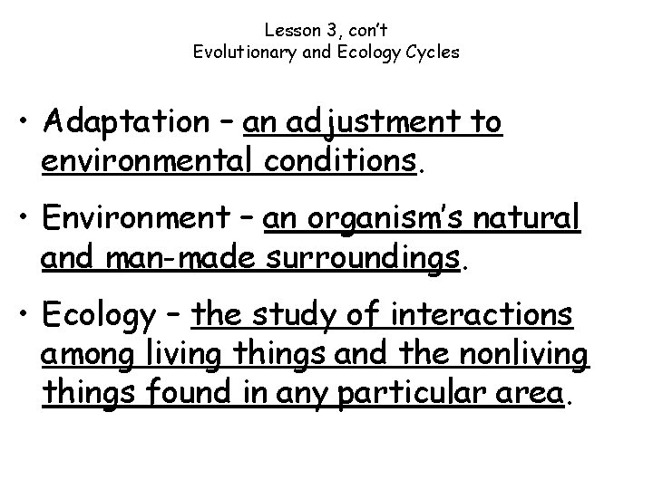 Chapter 1 Biology Investigating the Cycles of Life