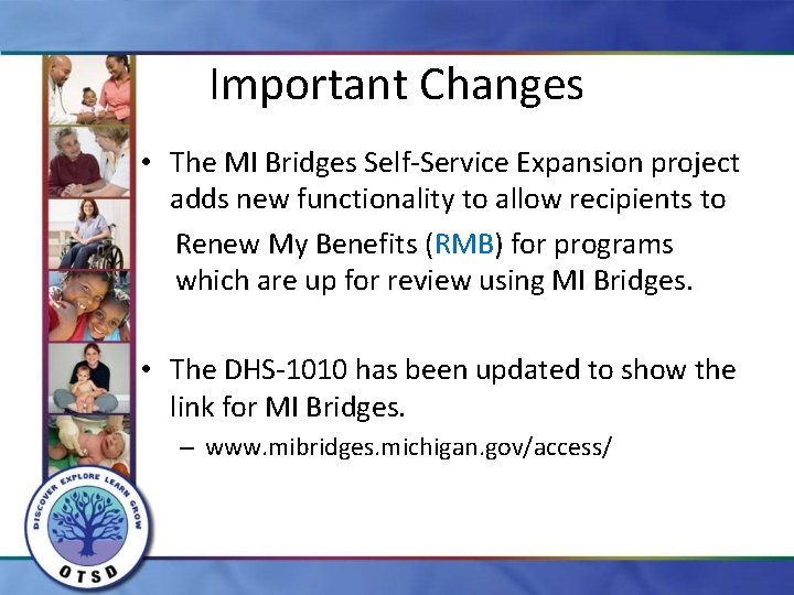 MI Bridges Self Service Expansion Overview of New