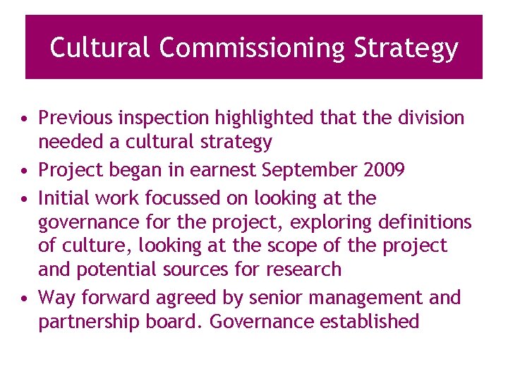 A Cultural Commissioning Strategy for Lambeth Activate Cultivate