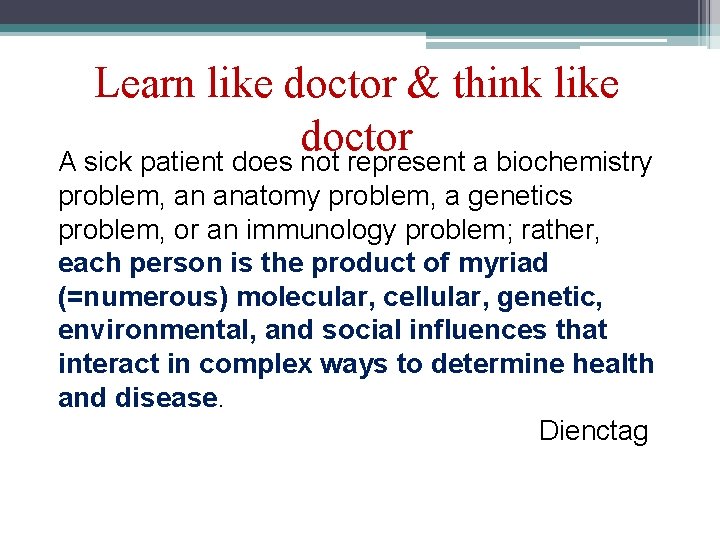 Integration in Medical Education OBJECTIVES v Define curriculum